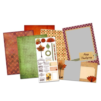 Thanksgiving Digital Card Kit | Digital Art