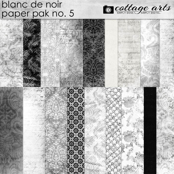 Blanc De Noir Paper Pak 5 | Digital Art
