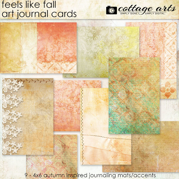 Feels Like Fall Art Journal Cards | Digital Art