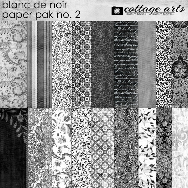 Blanc De Noir Paper Pak 2 | Digital Art