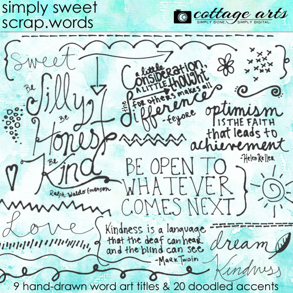 Simply Sweet Scrap.words | Digital Art