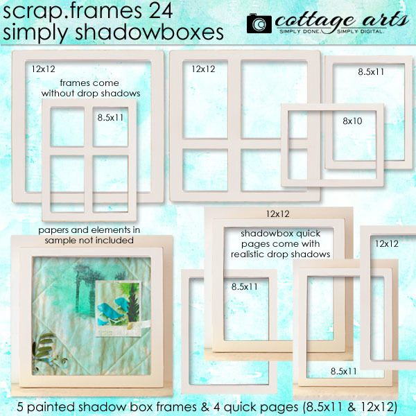 Scrap.frames 24 - Simply Shadowboxes | Digital Art