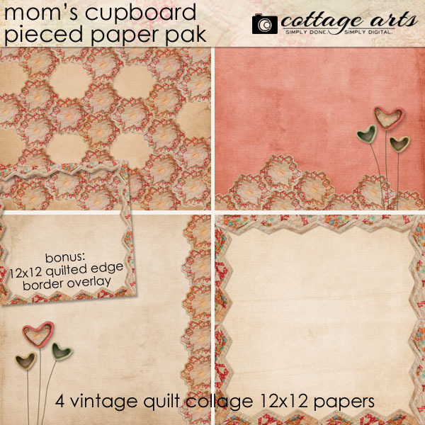 Mom’s Cupboard Pieced Paper Pak | Digital Art