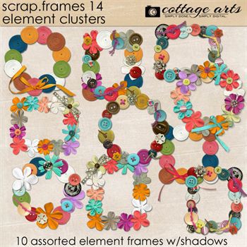 Scrap.frames 14 - Element Clusters | Digital Art