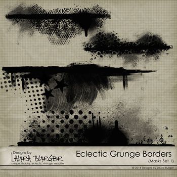 Eclectic Border Masks Set 1 | Digital Art