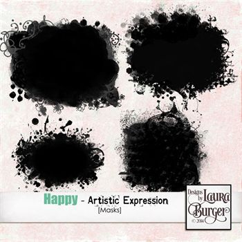 Happy - Artistic Expression Masks | Digital Art