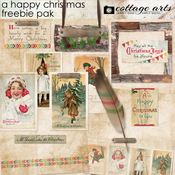 A Happy Christmas Freebie Pak | Digital Art