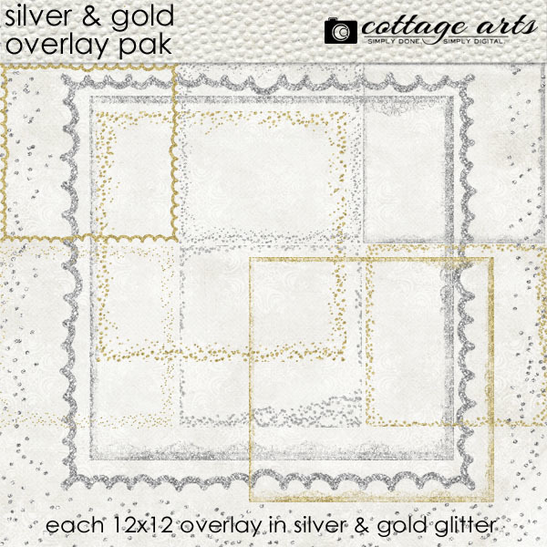 Silver & Gold Overlay Pak | Digital Art