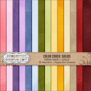 Color Coded Papers - Solids | Digital Art