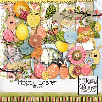 Hoppy Easter Scrap Kit | Digital Art