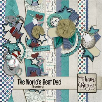 The World's Best Dad Borders | Digital Art