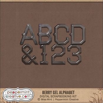 Berry Gel Alphabet | Digital Art