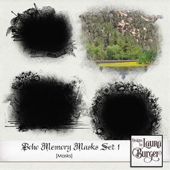 Boho Memory Masks Set 1 | Digital Art