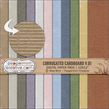Corrugated Cardboard V.01 | Digital Art