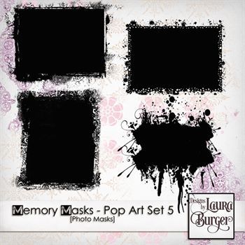 Memory Masks- Pop Art Set 5 | Digital Art