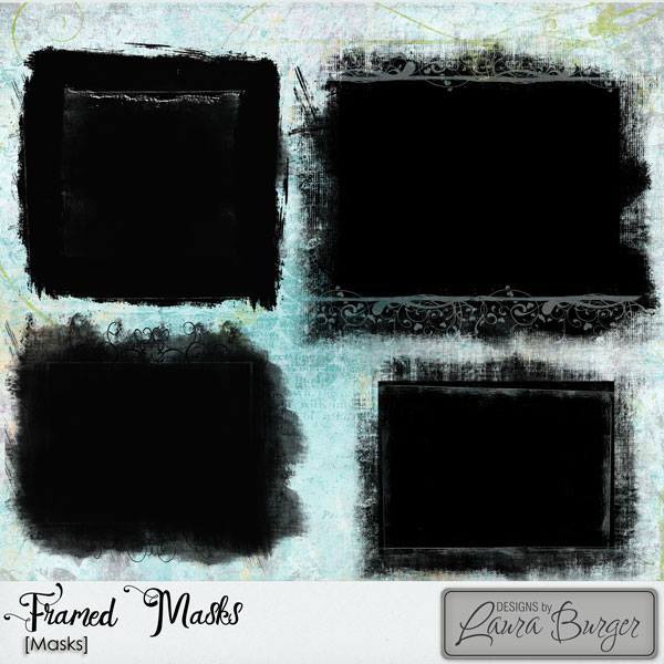 Framed Masks Set 1 | Digital Art