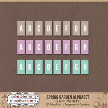 Spring Garden Alphabet | Digital Art