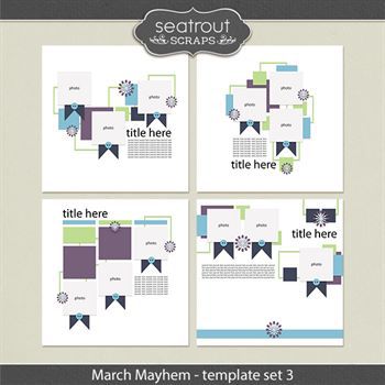 March Mayhem Template Set 3 | Digital Art
