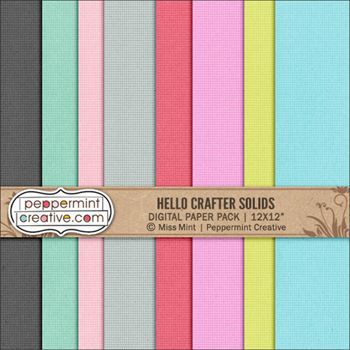 Hello Crafter Solids | Digital Art