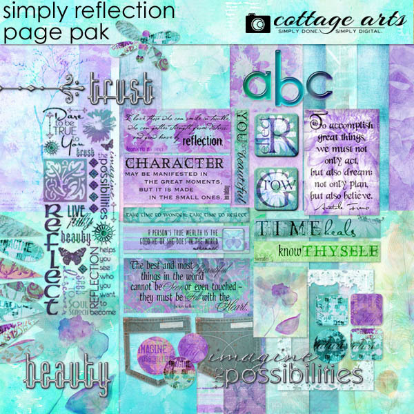 Simply Reflection Page Pak | Digital Art