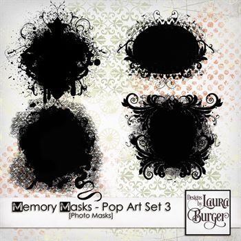 Memory Mask Pop Art Set 3 | Digital Art