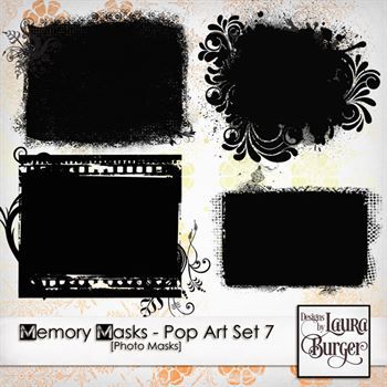 Memory Masks Pop Art Set 7 | Digital Art