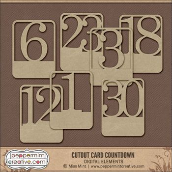 Cut Out Card Countdown | Digital Art