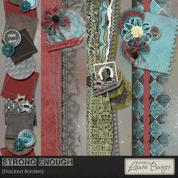 Strong Enough Stacked Borders | Digital Art