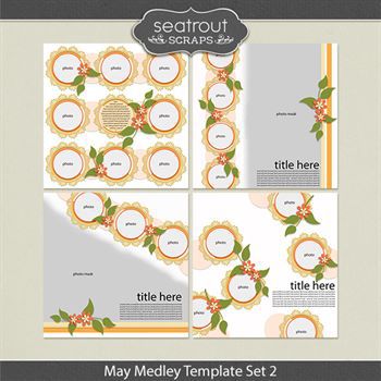 May Medley Template Set 2 | Digital Art