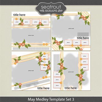 May Medley Template Set 3 | Digital Art