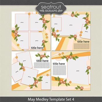 May Medley Template Set 4 | Digital Art