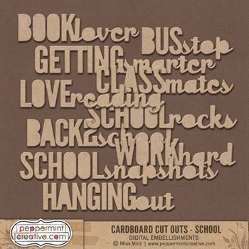 School Cardboard Cut Outs | Digital Art
