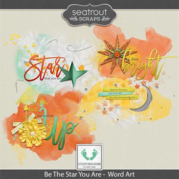 Be The Star You Are Collaboration - Word Art | Digital Art