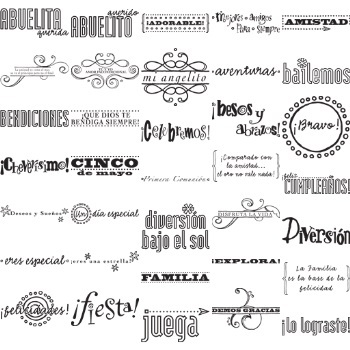 Spanish Title Stickers | Digital Art