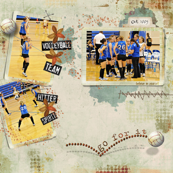 Volleyball Page Pak | Digital Art