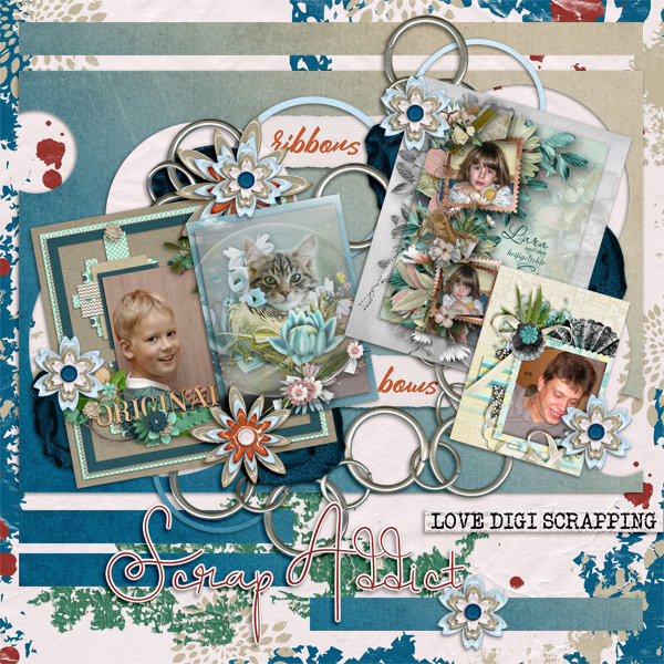 100% Scrap Addict Templates | Digital Art
