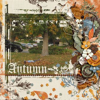 Autumn Addiction Embellishments | Digital Art