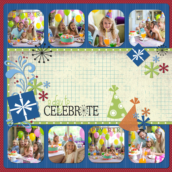 Cheerful Birthday Pre-designed Pages | Digital Art