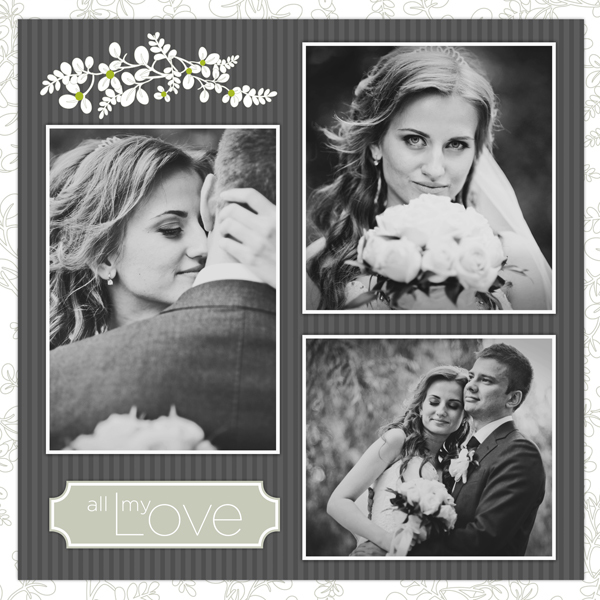 Wedding Digital Pre-designed Pages | Digital Art