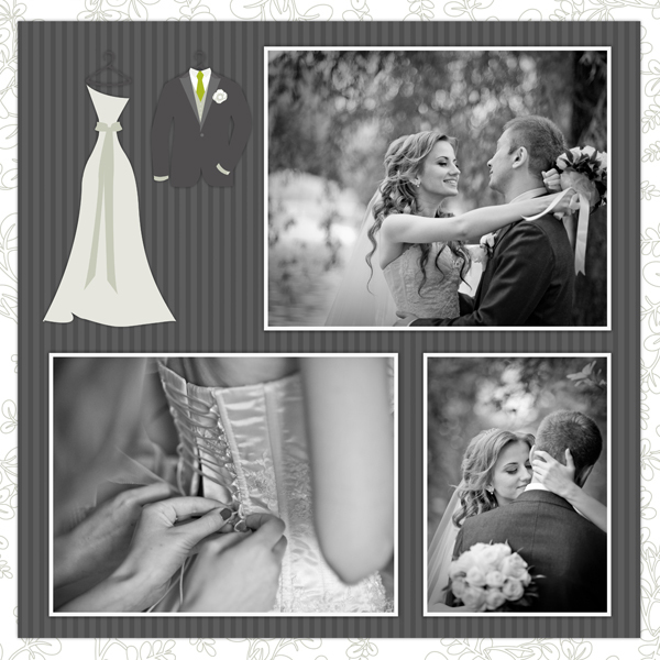 Wedding Digital Pre-designed Pages | Digital Art