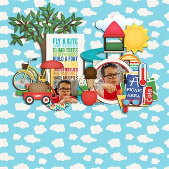 Summer Fun - At The Park - Papers | Digital Art