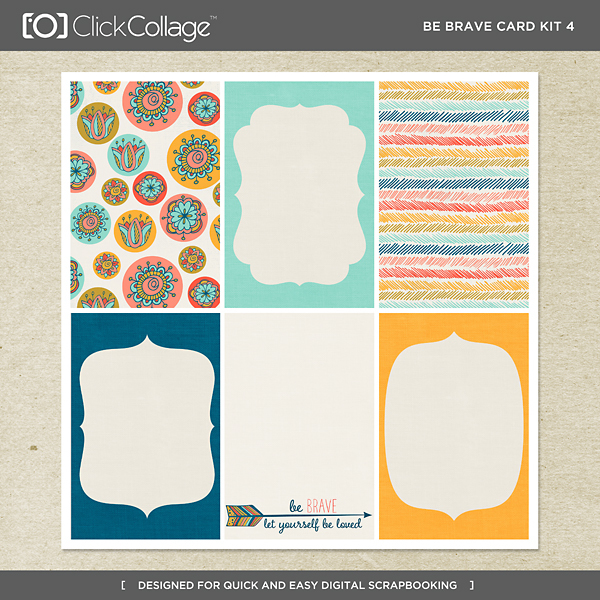 Be Brave Card Kit 4 | Digital Art