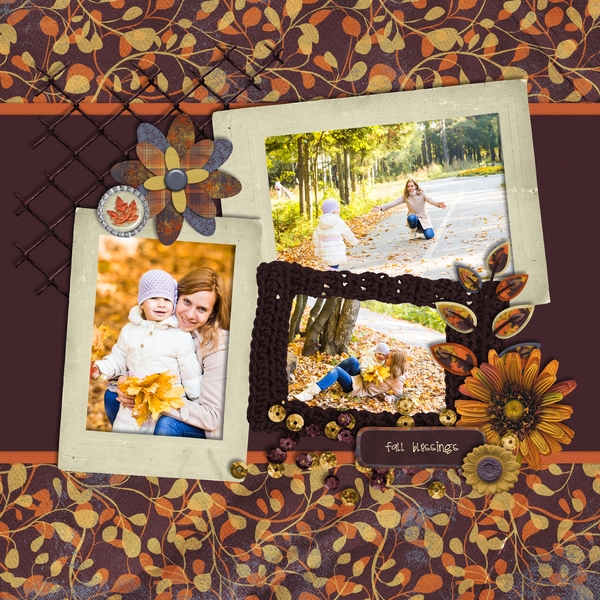 Autumn Splendor Pre-designed Pages | Digital Art