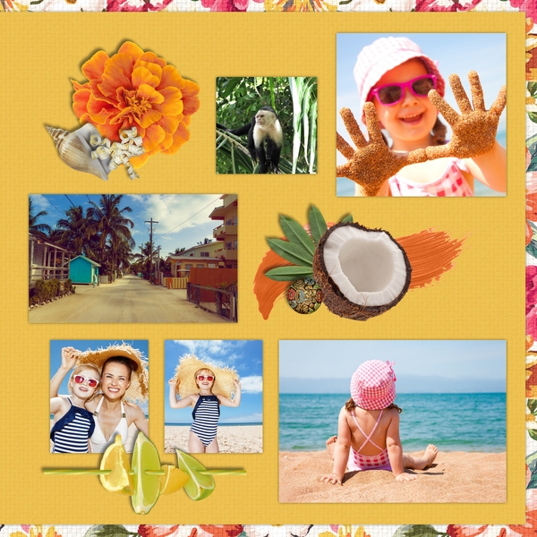 Typically Tropical Pre-designed Pages | Digital Art
