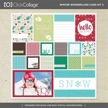 Winter Wonderland Card Kit 3 | Digital Art