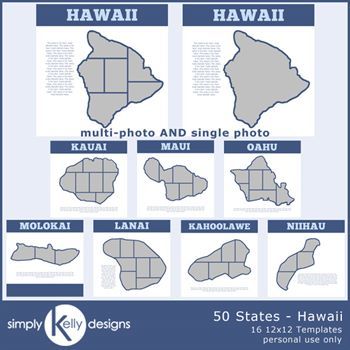 50 States - Hawaii | Digital Art