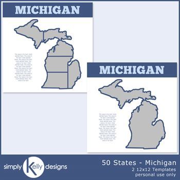 50 States - Michigan | Digital Art