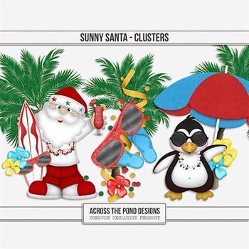 Sunny Santa - Clusters | Digital Art