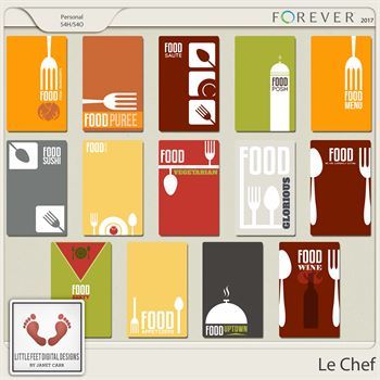 Le Chef Journal Cards | Digital Art