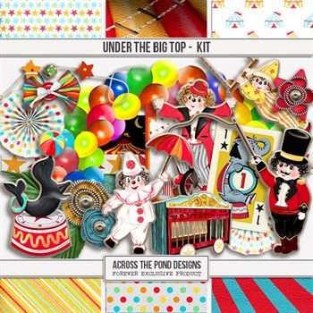 Under The Big Top - Page Kit | Digital Art